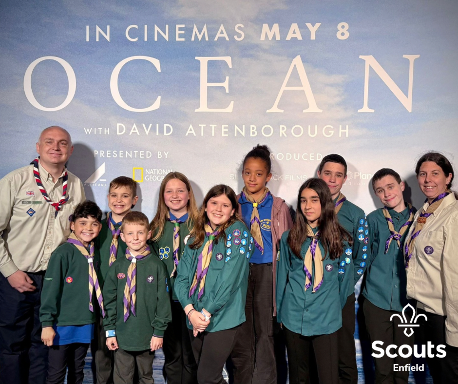 4th Enfield Scouts Attend Premiere of David Attenborough's Film Ocean ...